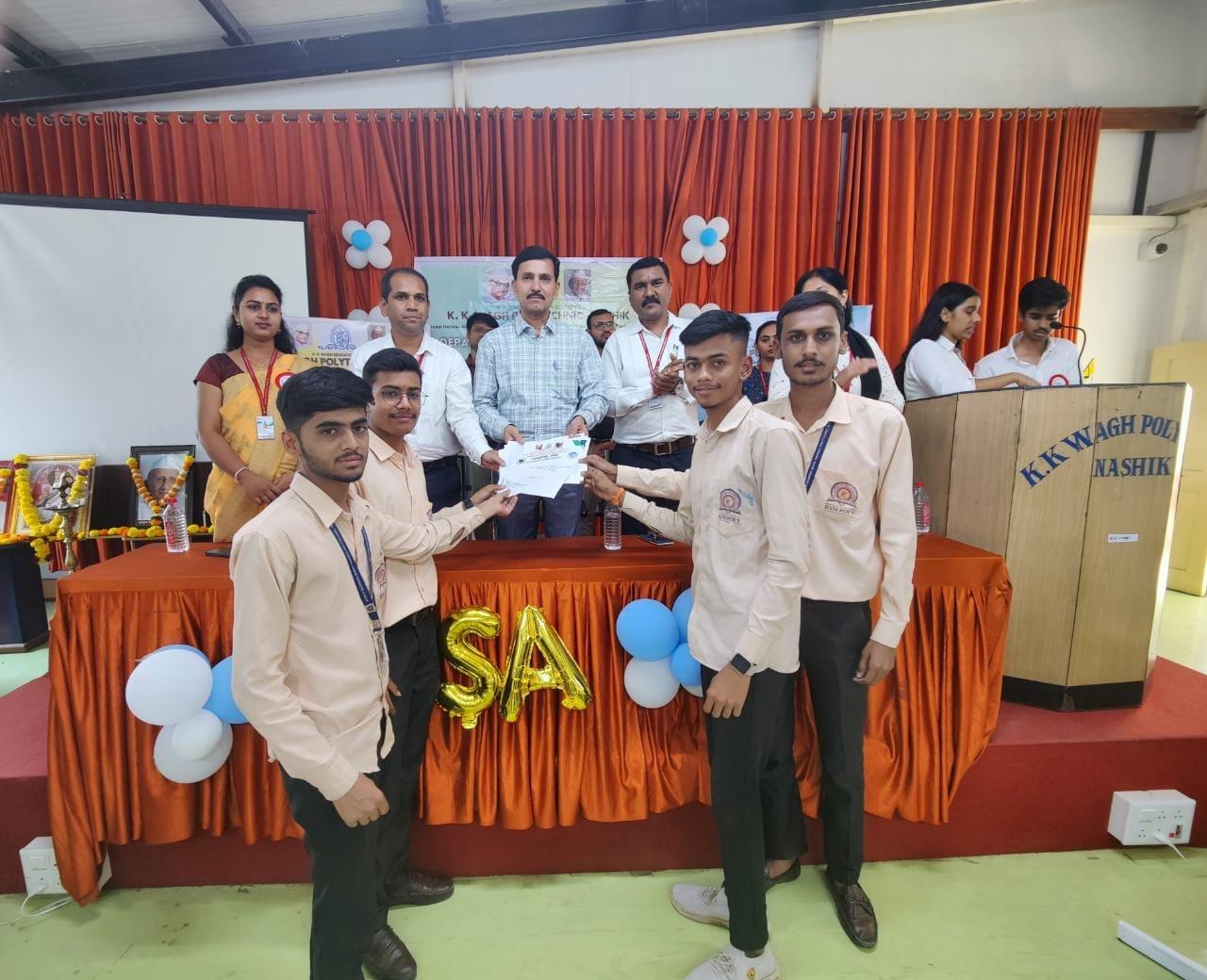 Secured Second prize in State Level Project Competition